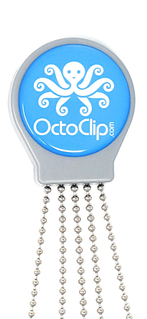 OctoClip Refrigerator Magnet – Grey with Multicolored Clips | Simple ...